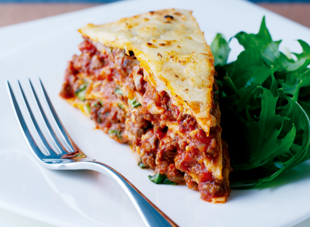 Beef and Tomato Tortilla Stack - StyleNest