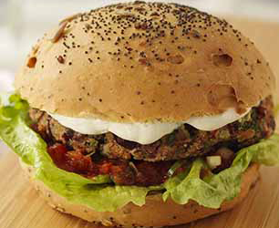 Mexican Bean Burgers with Sour Cream, Avocado & Tomato - StyleNest
