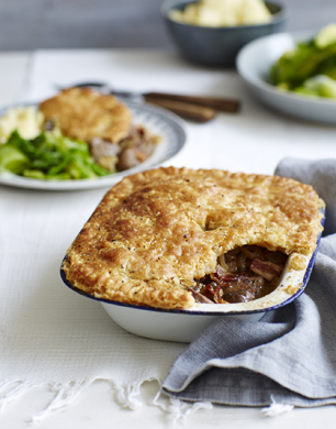 Liver and Bacon Pie with Suet Pastry - StyleNest