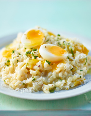 Smoked Haddock or Cod Risotto with Soft Boiled Quail Eggs - StyleNest