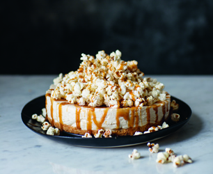 Salted Butterscotch Popcorn Cheesecake - StyleNest
