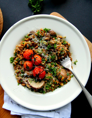 Creamy Spelt & Mushroom Risotto - StyleNest